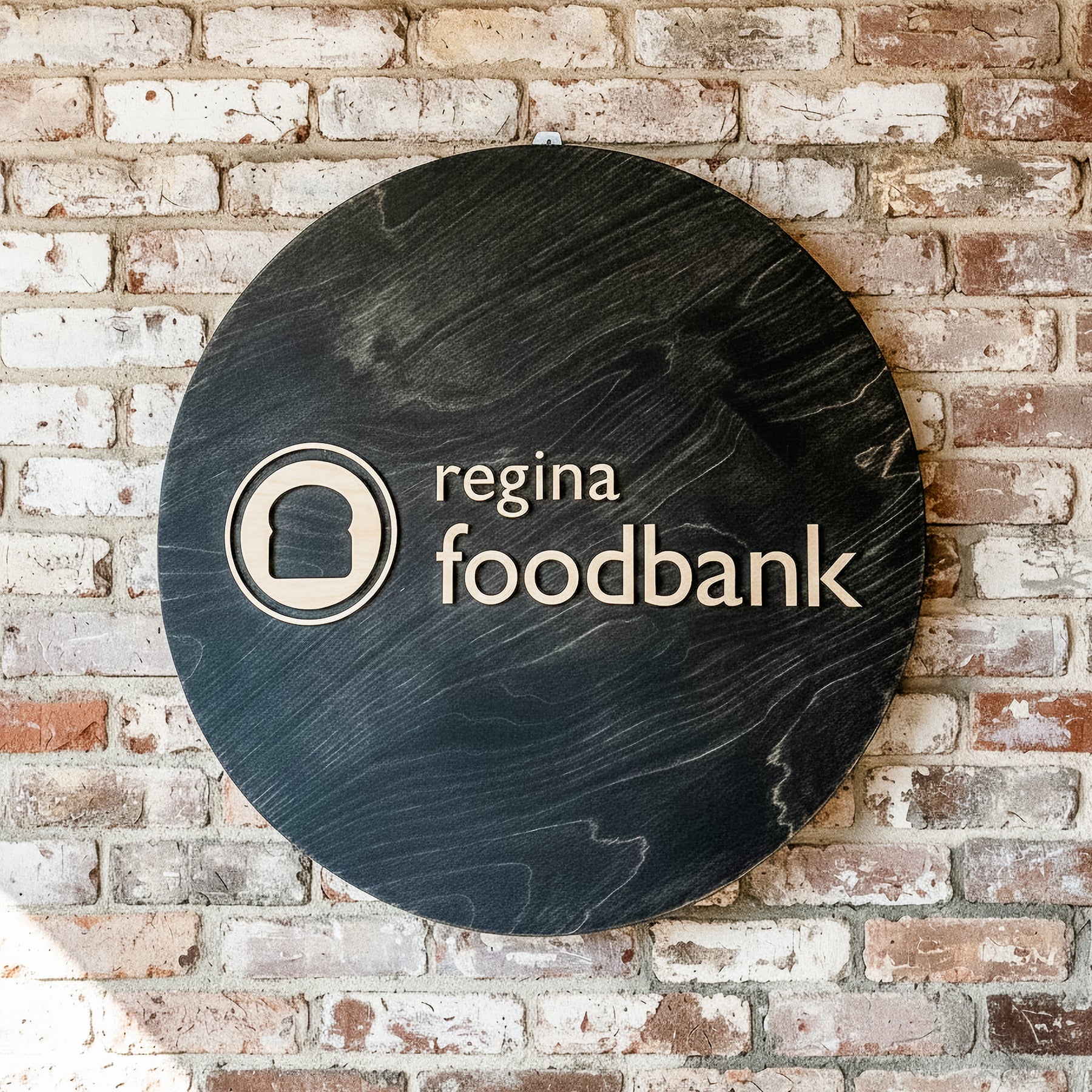 Round Wood Logo Signs – Team & Business Gifts Regina