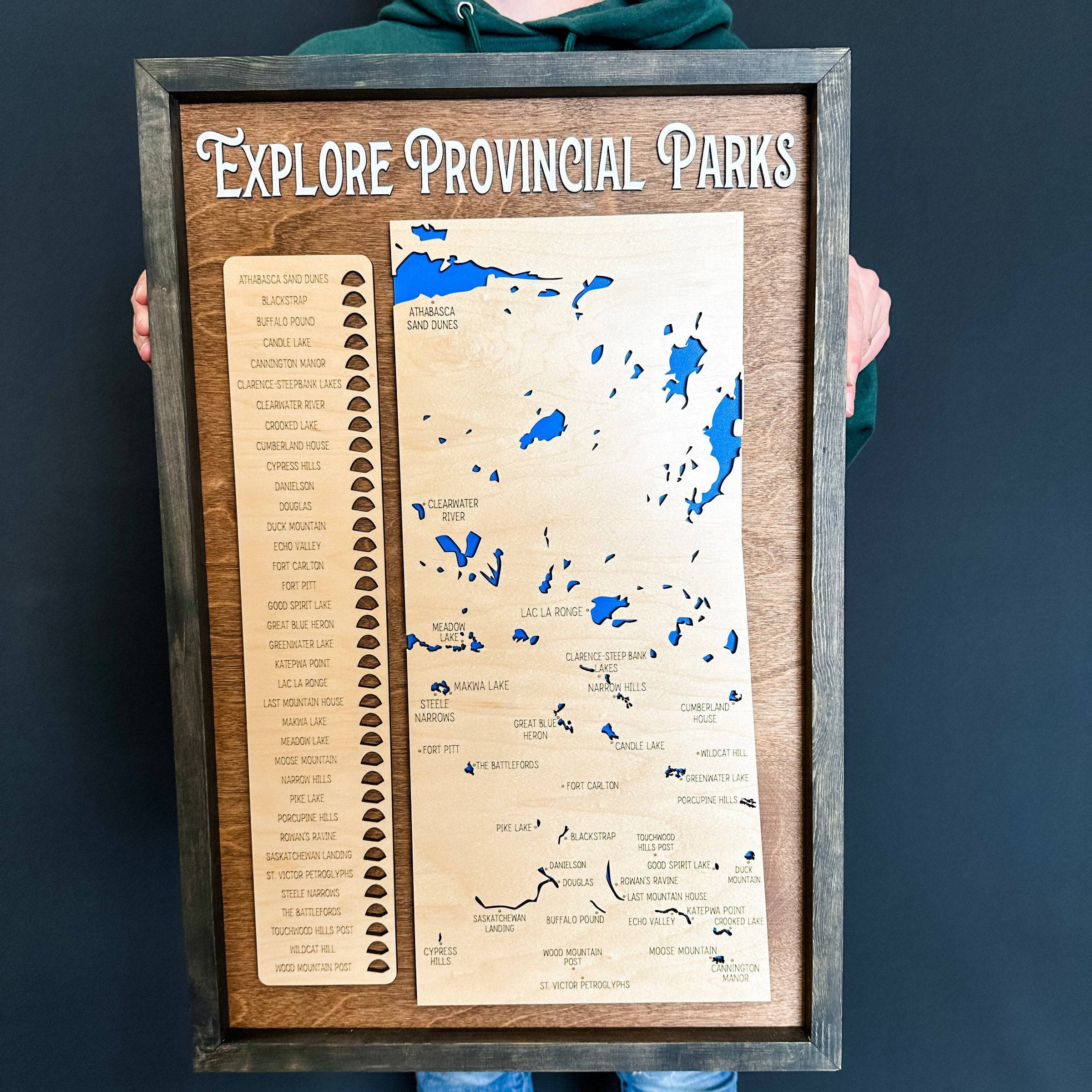 Sask Parks Provincial Travel Map
